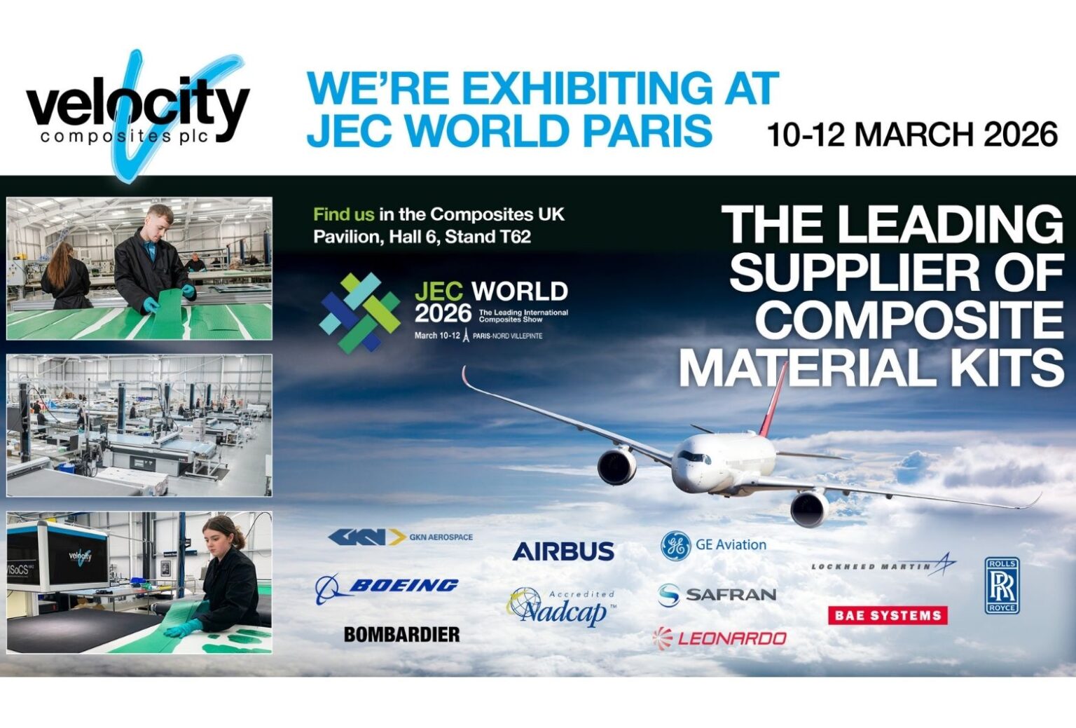 Velocity Composites plc to Showcase Digital Aerospace Leadership at JEC ...